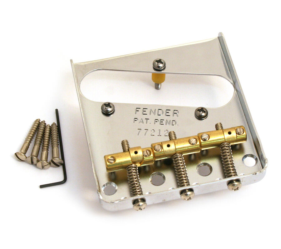 Fender Tele Bridge Assembly 3-Saddle USA Vintage - gitarparca.com