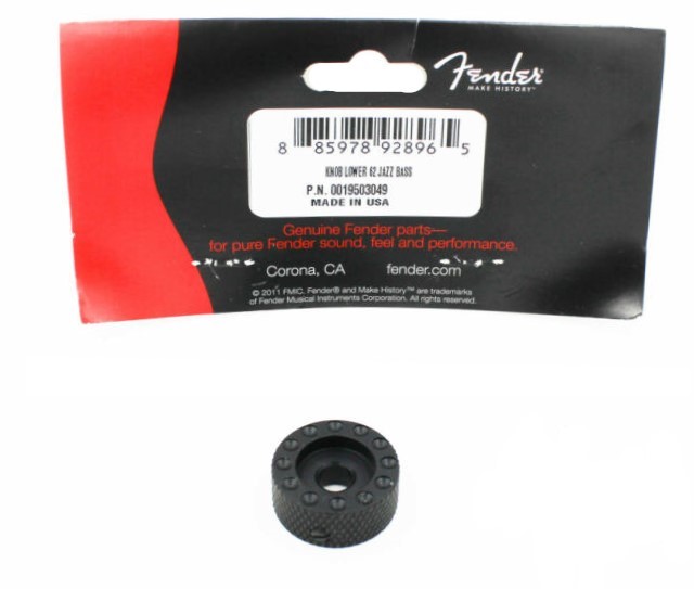 Fender US Vintage 62 Jazz Bass Concentric Lower Control Knob Black ...